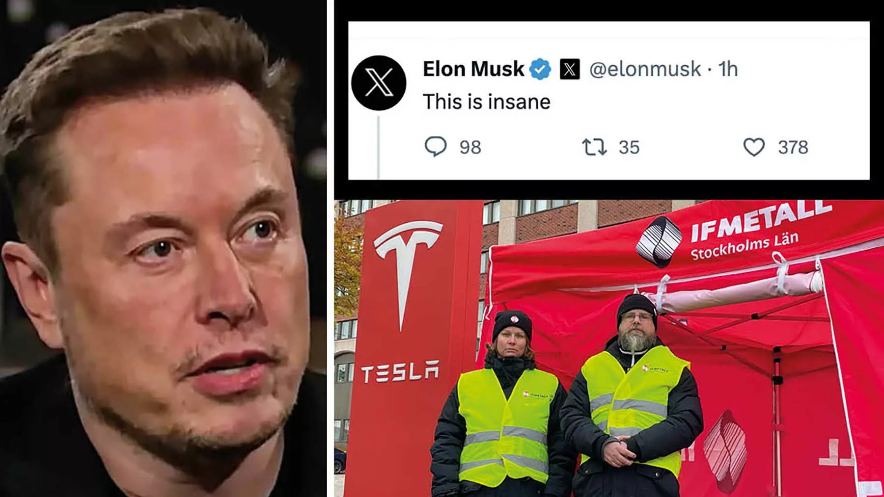 Elon Musks ord om strejken: ”Det här är galet” | Carup.se