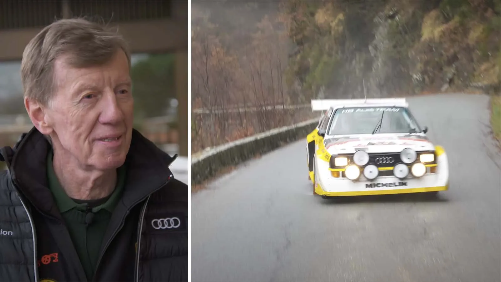Så snabb är Walter, 77, i sitt rallymonster från 1986 | Carup.se
