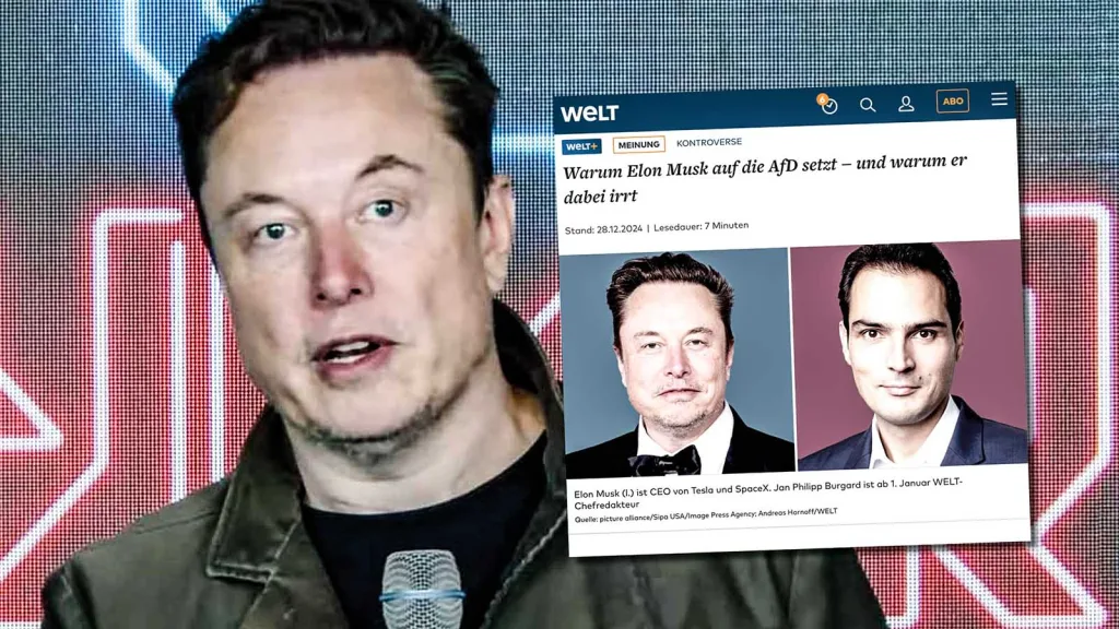 Raseri mot Elon Musk – hyllar tyska AfD i debattartikel | Carup.se