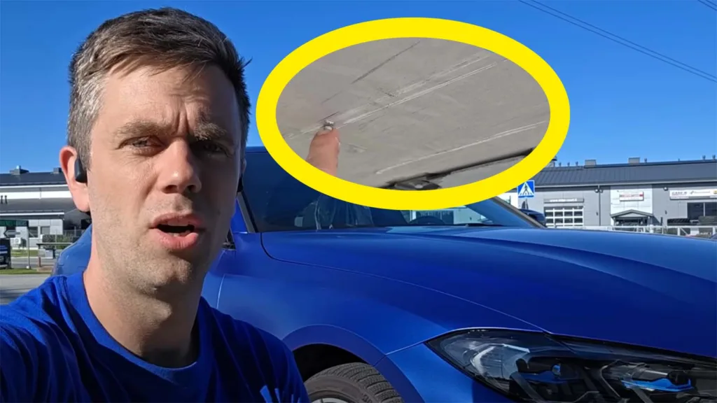 Elbil utdömd i besiktning – för pytteliten repa | Carup.se