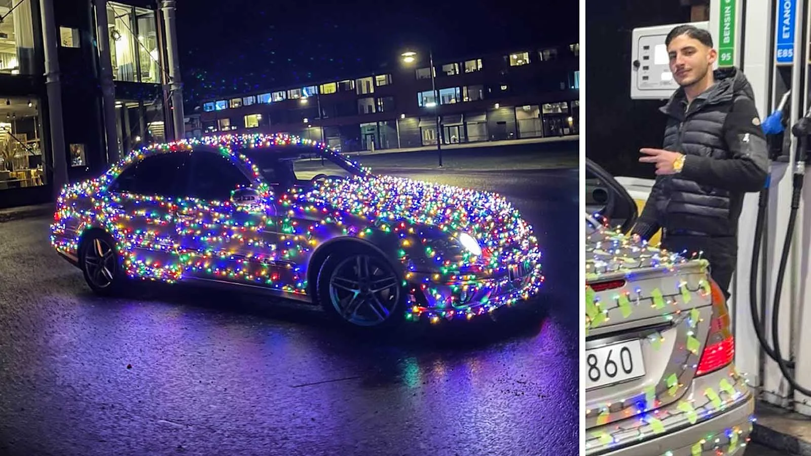 Sveriges mest julpyntade bil – så slipper han böter | Carup.se